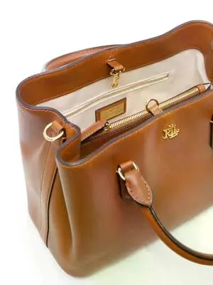 Ralph Lauren Marcy 26 Leather Tote Bag - Brown