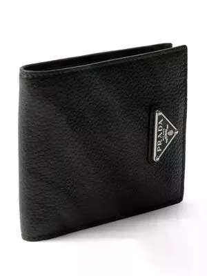 Prada Enamel Triangle-logo Wallet