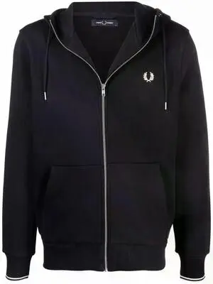 Fred Perry Logo-embroidered Hoodie