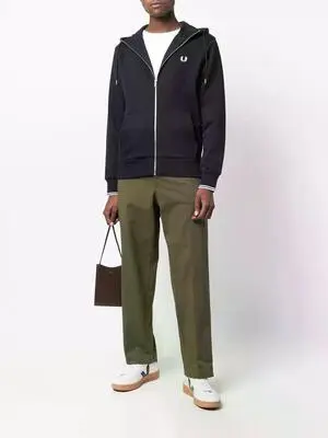 Fred Perry Logo-embroidered Hoodie