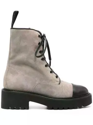 AQUAZZURA Desert Suede Lace-up Boots