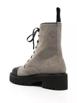 AQUAZZURA Desert Suede Lace-up Boots
