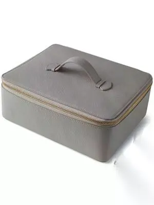 Monica Vinader Leather Jewellery Box - Grey