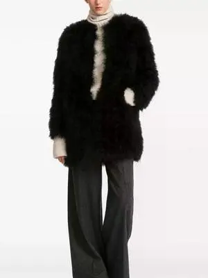 YVES SALOMON Feather Jacket - Black