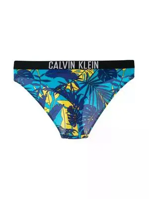 Calvin Klein Tropical-print Bikini Bottom