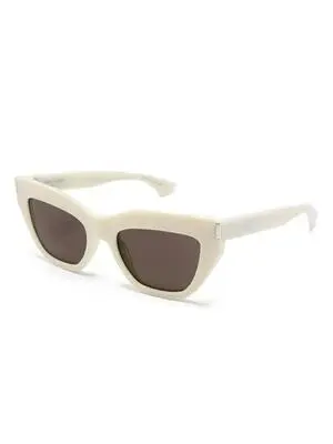 Saint Laurent Cat Eye Frame Sunglasses - Neutrals