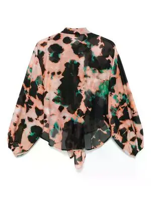 ROBERTO COLLINA Abstract Print Shirt