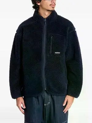 Gramicci Zip-up Logo Embroidered Fleece Jacket