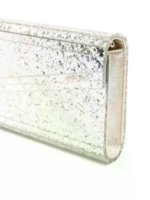 JIMMY CHOO Candy Glitter Detailing Clutch - Silver