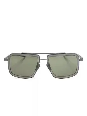 Dita Rectangle-frame Sunglasses - Grey