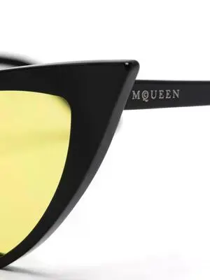 Alexander McQueen Cat-eye Frame Sunglasses - Black