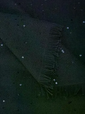 Brunello Cucinelli Sequin Embellished Scarf - Blue