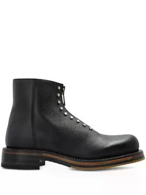 Alexander McQueen Studded Zip Up Boots