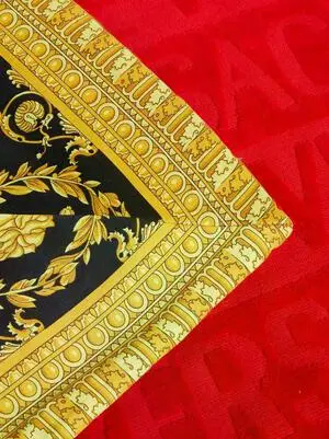 Versace I Love Baroque Beach Towel - Red