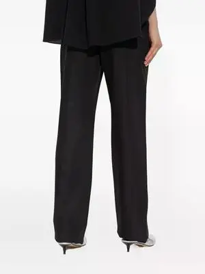 Alexander McQueen High-waisted Tailored Trousers With Pleat Detail