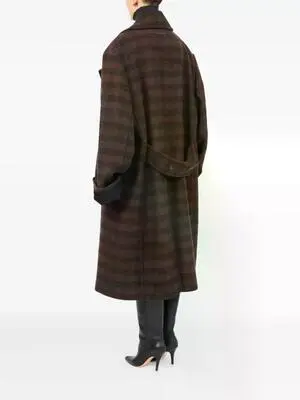 MAISON MARGIELA Checked Double-breasted Coat