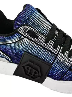 Philipp Plein Rhinestone Embellished Lace-up Sneakers