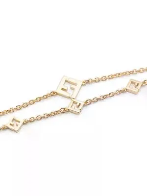 Fendi Ff Motif Chain Bracelet - Gold