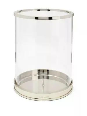 Ralph Lauren Modern Hurricane Candle Holder - Silver