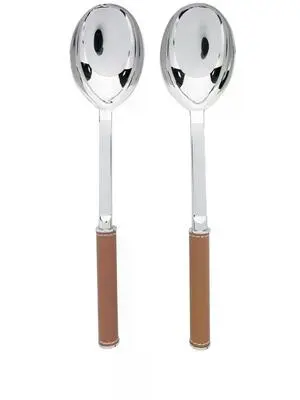 Ralph Lauren Wyatt Stainless-steel Salad Servers - Silver