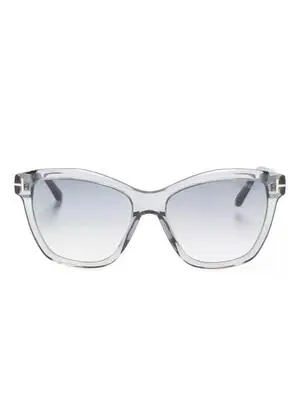TOM FORD Lucia Wayfarer-frame Sunglasses - Grey