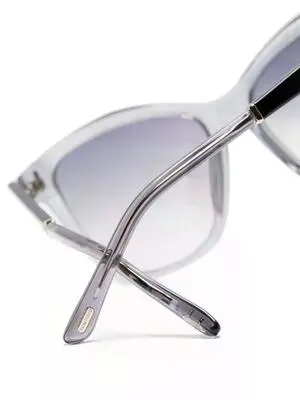 TOM FORD Lucia Wayfarer-frame Sunglasses - Grey