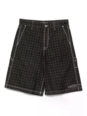 Amiri Geometric Print Shorts - Grey