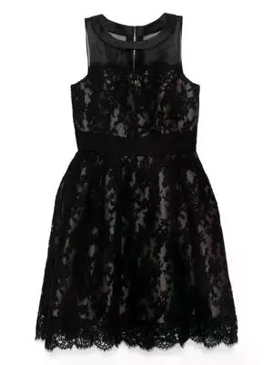 Dice Kayek Lace Mini Dress - Black