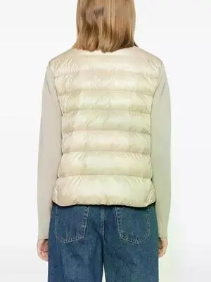Moncler Knitted-sleeve Puffer Jacket