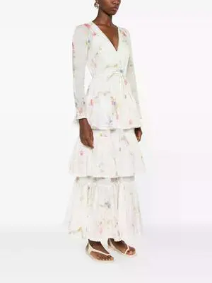 Zimmermann Lucky Maxi Dress With Ruffled Detailing