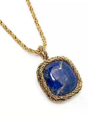 AURÉLIE BIDERMANN Long Miki Necklace With Lapis Lazuli Pendant