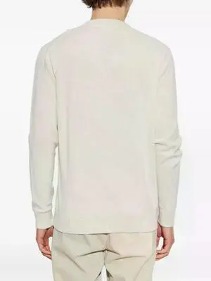 Eleventy V-neck Jumper - Neutrals