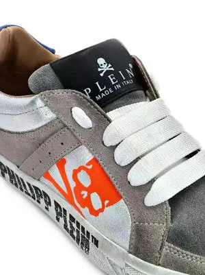 Philipp Plein Retro Kickz Leather Sneakers