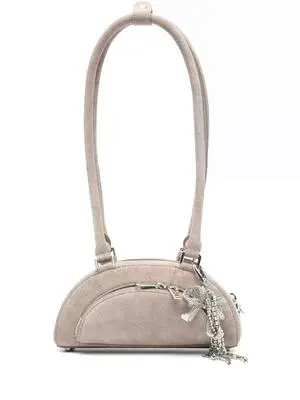 SELF-PORTRAIT Suede Mini Bag - Grey