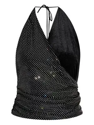 Balmain Crystal-embellished Halterneck Top