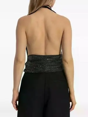 Balmain Crystal-embellished Halterneck Top