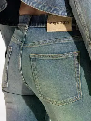 Alexander McQueen Flared Leg Jeans