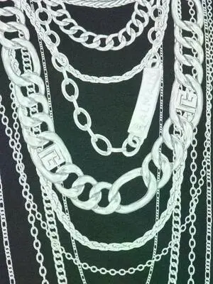 Balmain Chain-print T-shirt