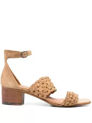 PANTANETTI 50mm Suede Sandals - Neutrals