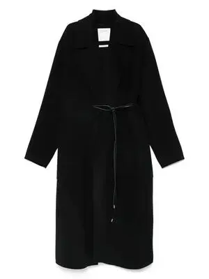 Sportmax Belted Coat - Black
