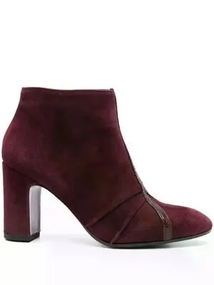 Chie Mihara 80mm Block Heel Boots - Red