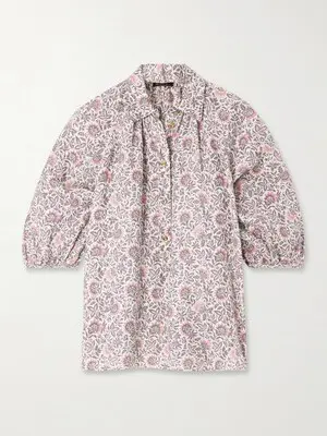 Loro Piana Olivia' Oversized Printed Linen Shirt