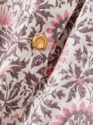 Loro Piana Olivia' Oversized Printed Linen Shirt
