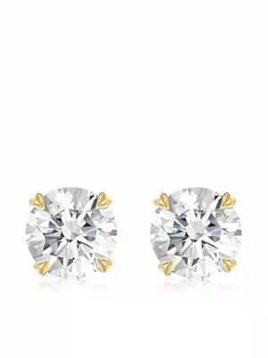 PRAGNELL 18kt Yellow Windsor 1.80ct Diamond Stud Earrings - Gold