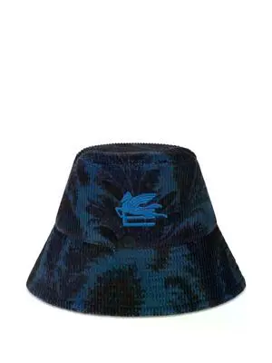 Etro Corduroy Bucket Hat - Blue