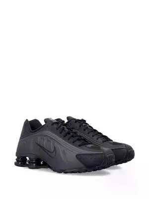 Nike Shox R4 Sneakers With Perforated Detailing - Black