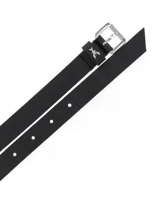 Patrizia Pepe Leather Belt With Buckle Fastening - Black