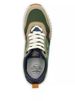 AERONAUTICA MILITARE Panelled Lace-up Sneakers - Green