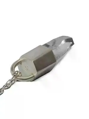 PARTS OF FOUR Sterling Quartz Pendant Necklace - Silver