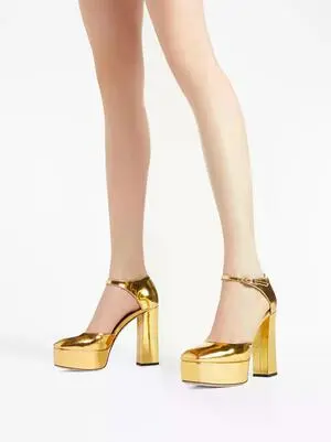 GIUSEPPE ZANOTTI Metallic Platform Sandals